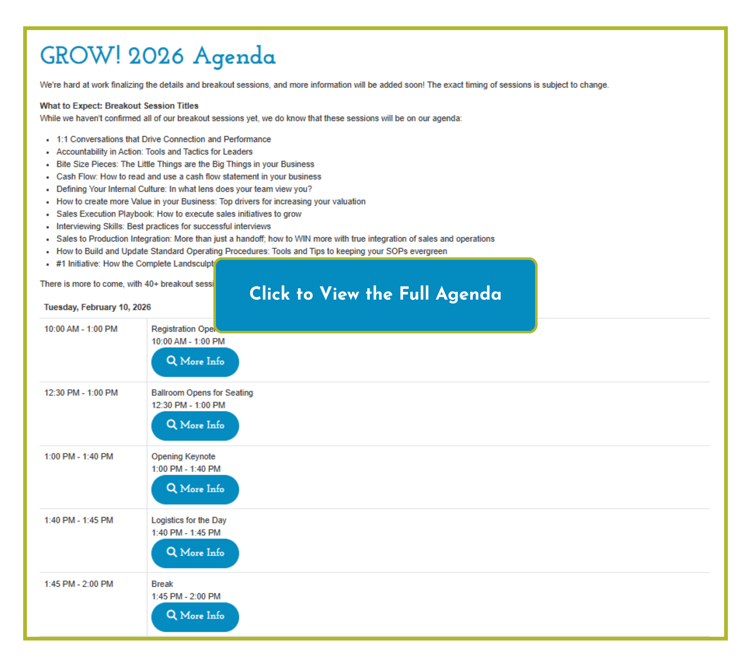 GROW! 2026 Annual Conference — The Grow Group
